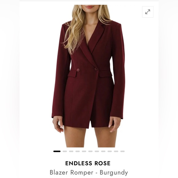 Endless Rose | Other | Nwt Endless Rose Blazer Romper New | Poshmark